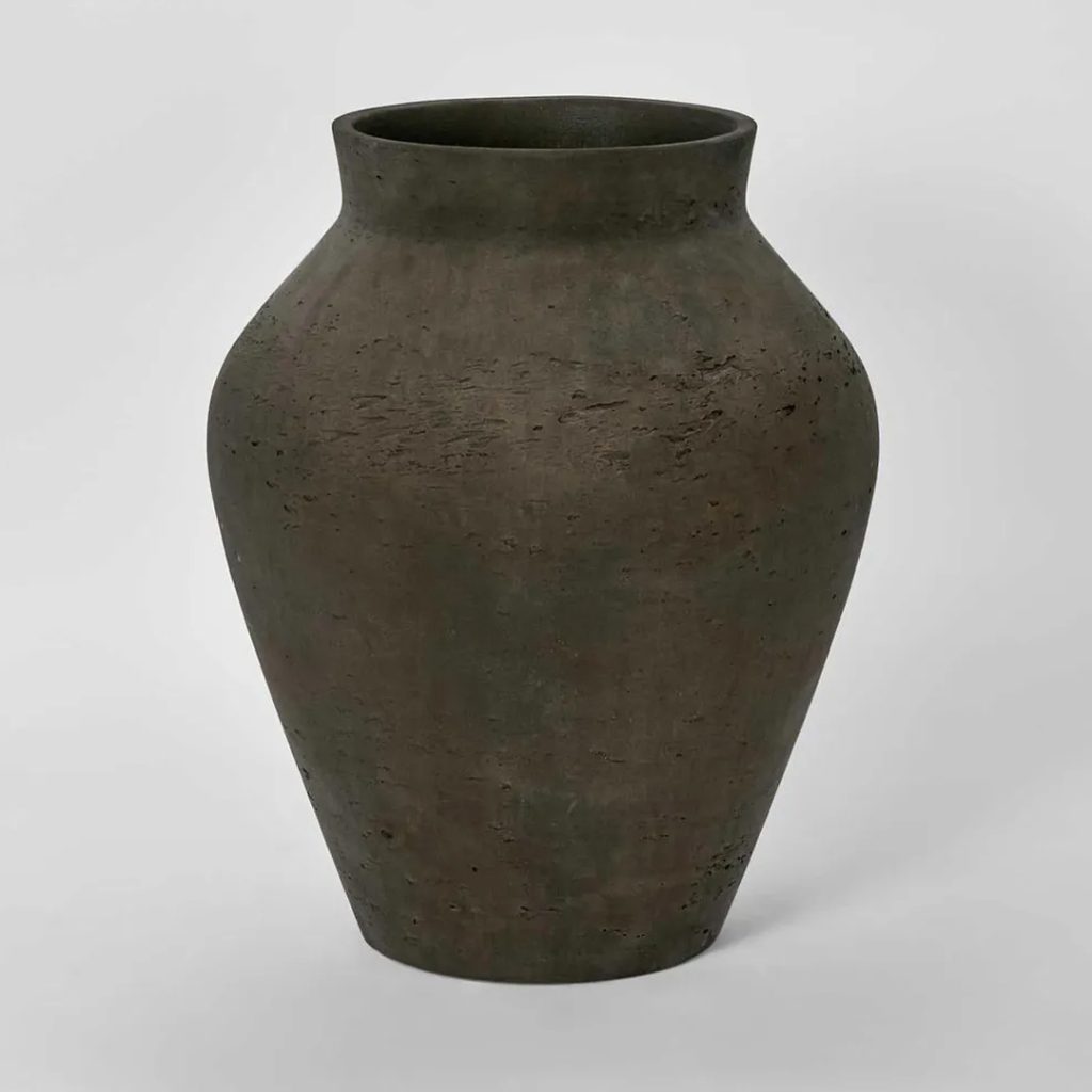 LANDIS VASE - LARGE - EARTH BROWN - 32.5cm DIA x 40cm H | Trenzseater NZ